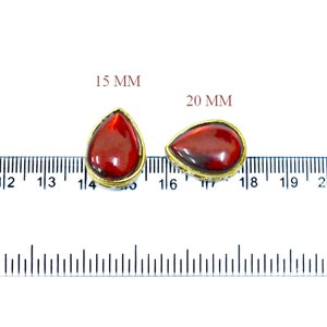 15x20mm Dark Red Color Tear Drop Shape Kundan Stones-embks5419 - Etsy