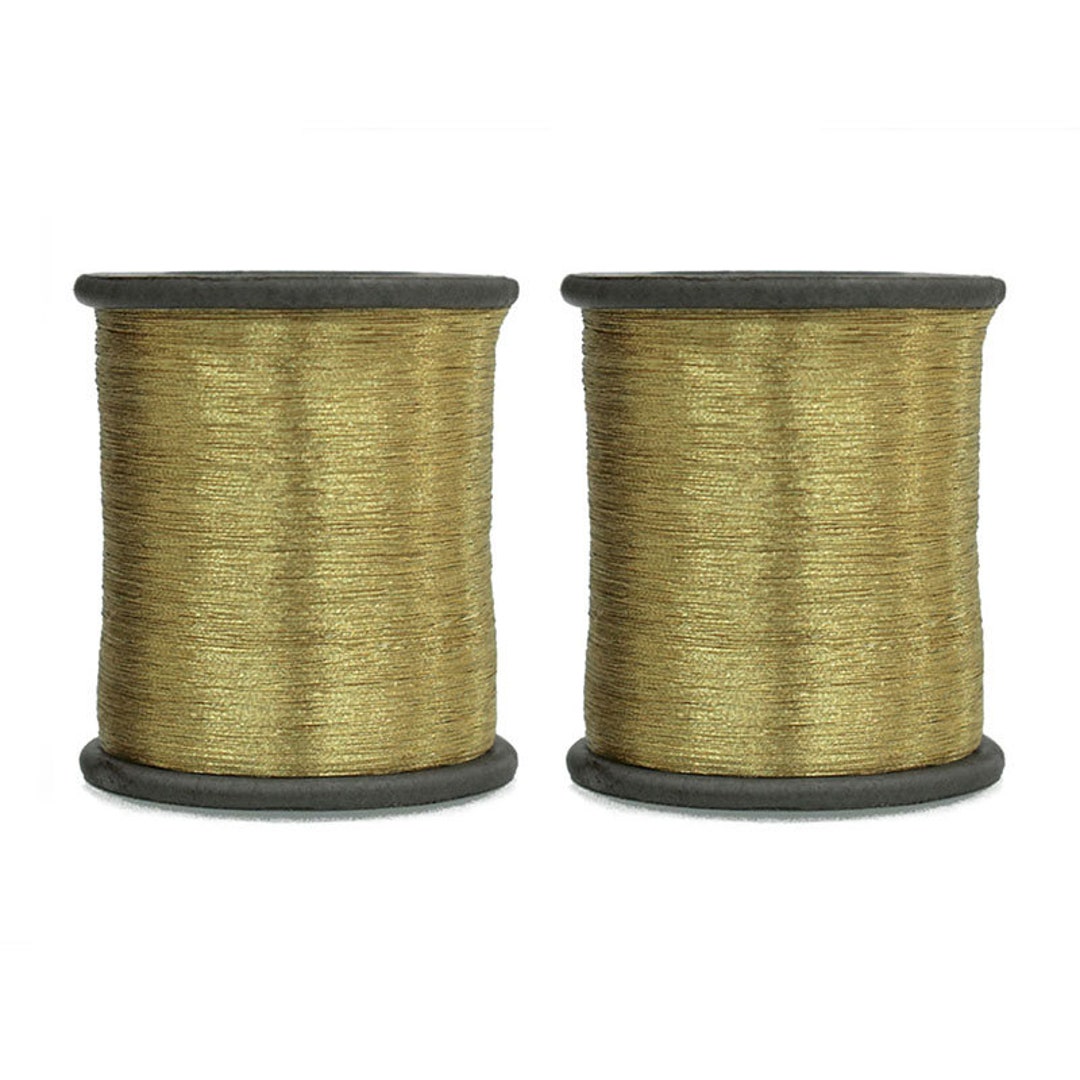 Zari Thread Metallic Floss Yarn Hand Machine Embroidery Artwork Sewing ...