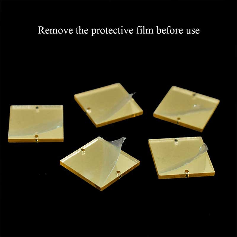 Sew On Acrylic Mirrors in square shapelaser cut acrylic | Etsy