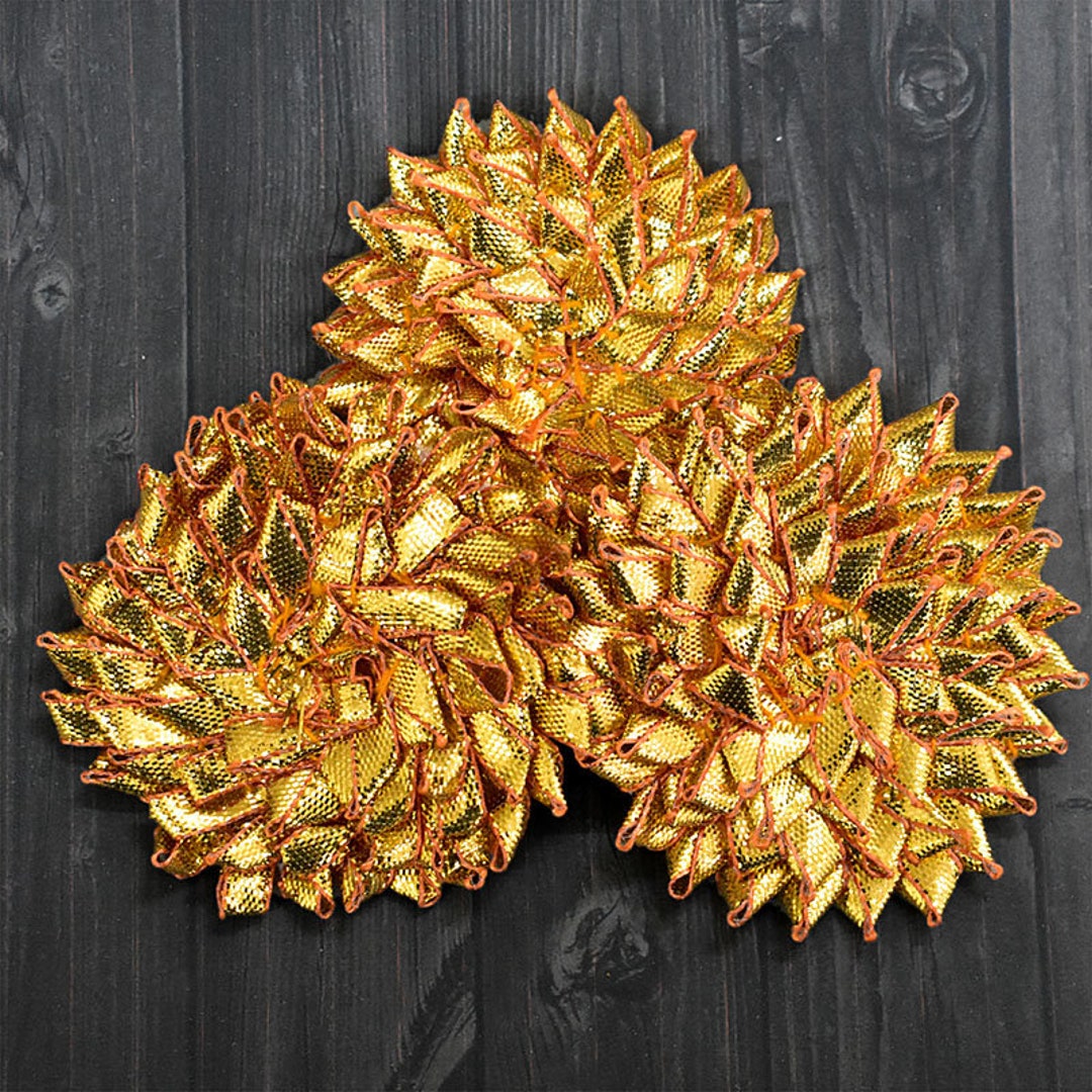 10 Piece,gota Patti Flower/sew on Gota Patch/gota Ribbon Patches/gota ...