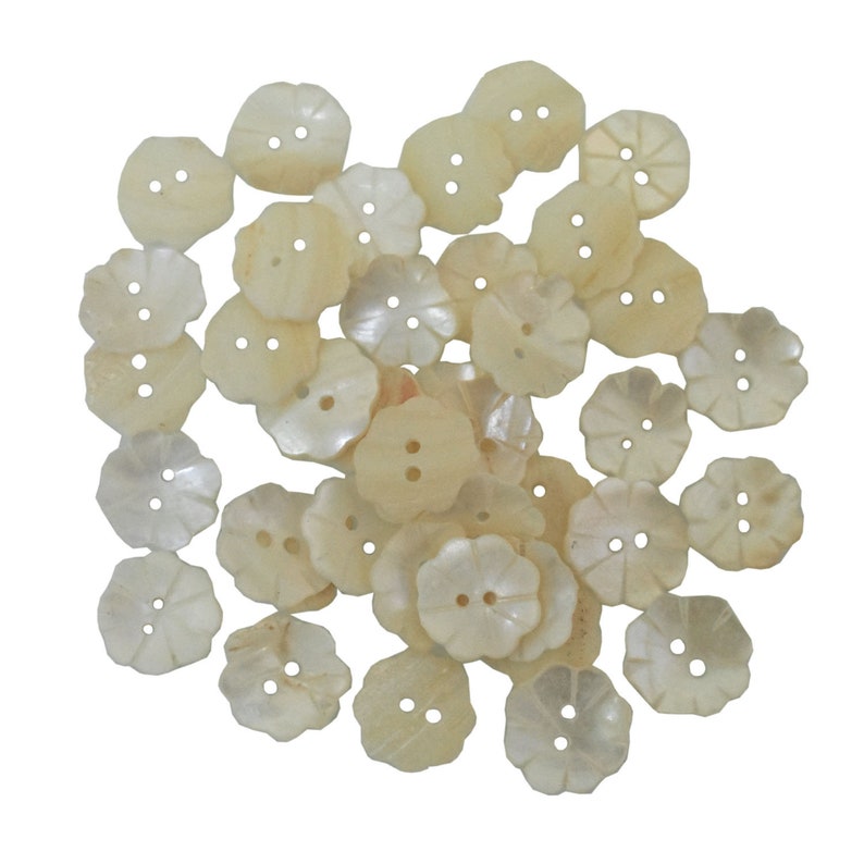 MOP Button Lot Mother of Pearl Buttons Vintage Buttons Craft | Etsy