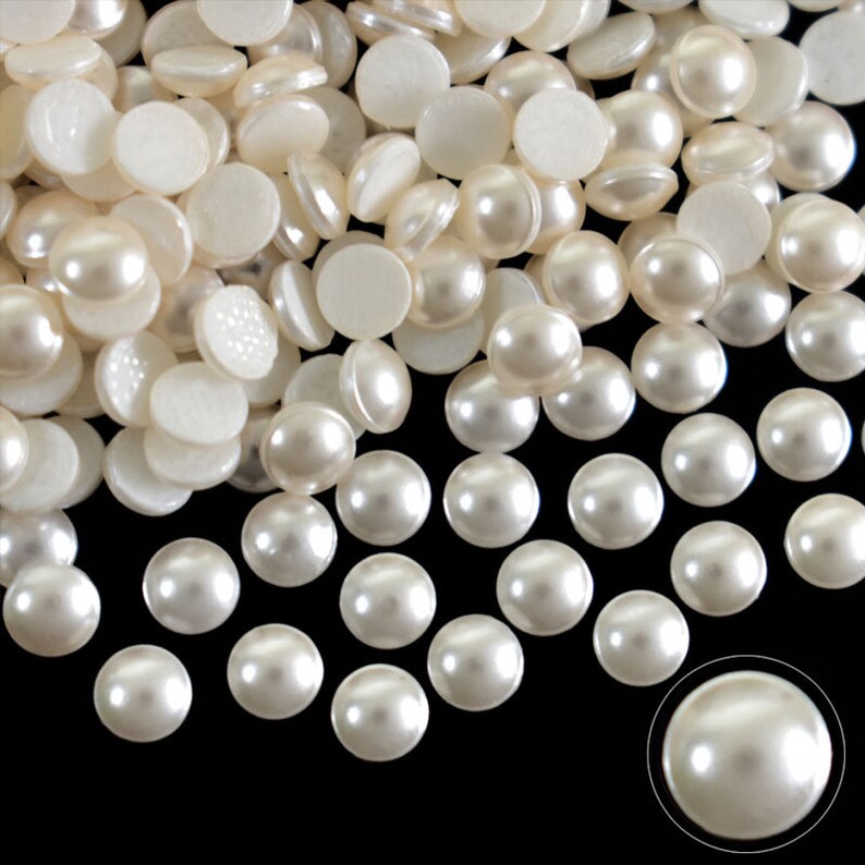 Swarovski 2080/4 Hotfix Pearl Glue on Round Half Pearl - Etsy