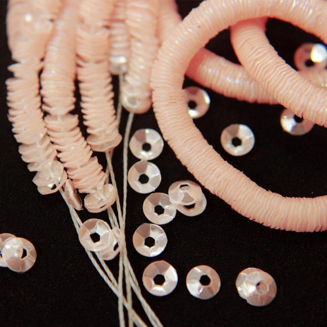 4MM Bowl Shape Sequins Strand 1300 Sequins/stringemb2030-1 - Etsy