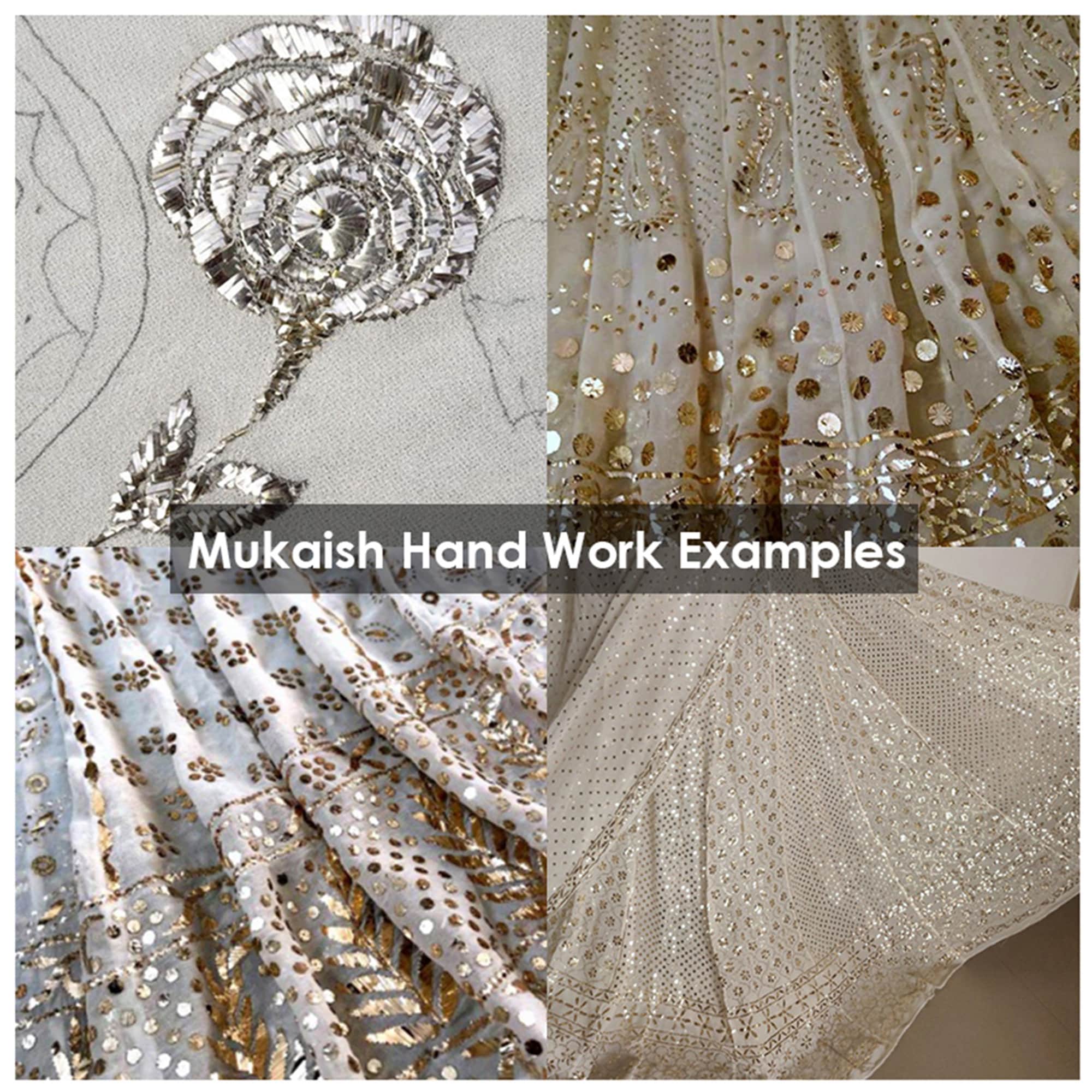 Mukaish Badla Metal Flat Metallic Thread Tape Embroidery Wire | Etsy