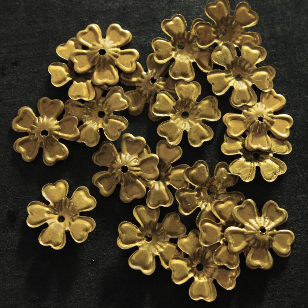 13MM Flower Metal Beads/sequins/metal Charms (100 Gram)- EMB1376 - Etsy