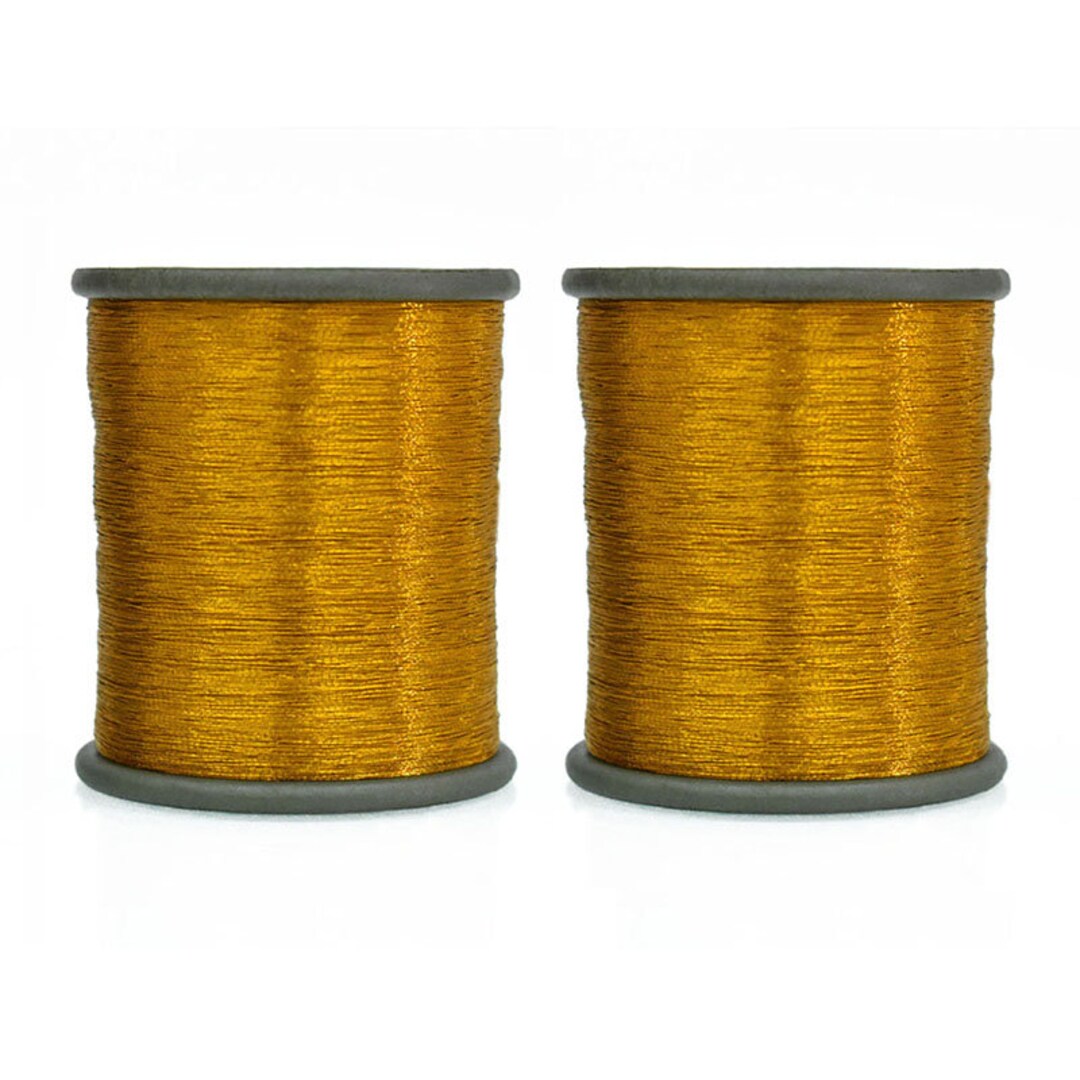 Zari Thread Metallic Floss Yarn Hand Machine Embroidery Artwork Sewing ...