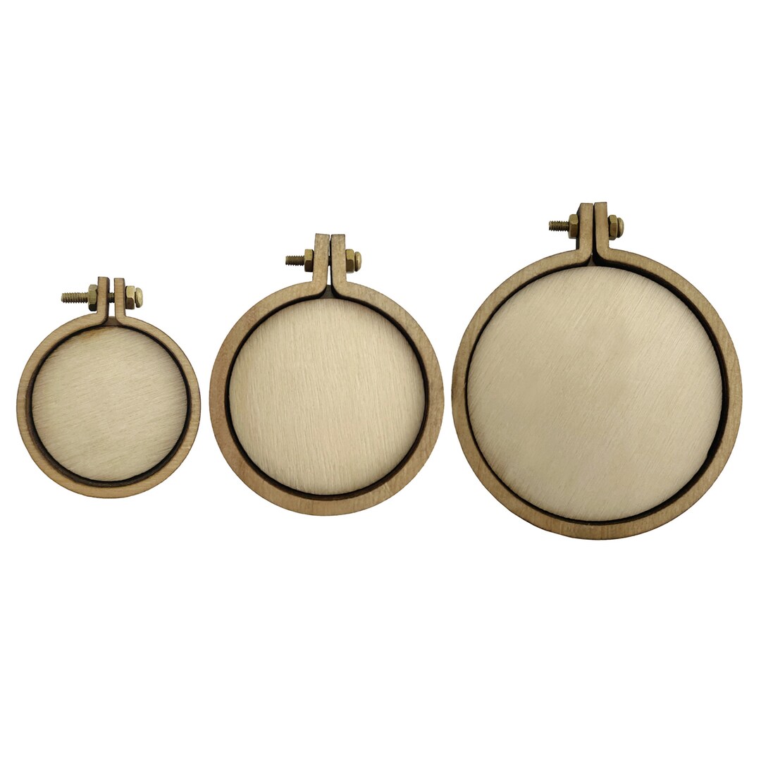 Mini Embroidery Hoop Tiny Wooden Round Circle Frame for Cross Stitch ...