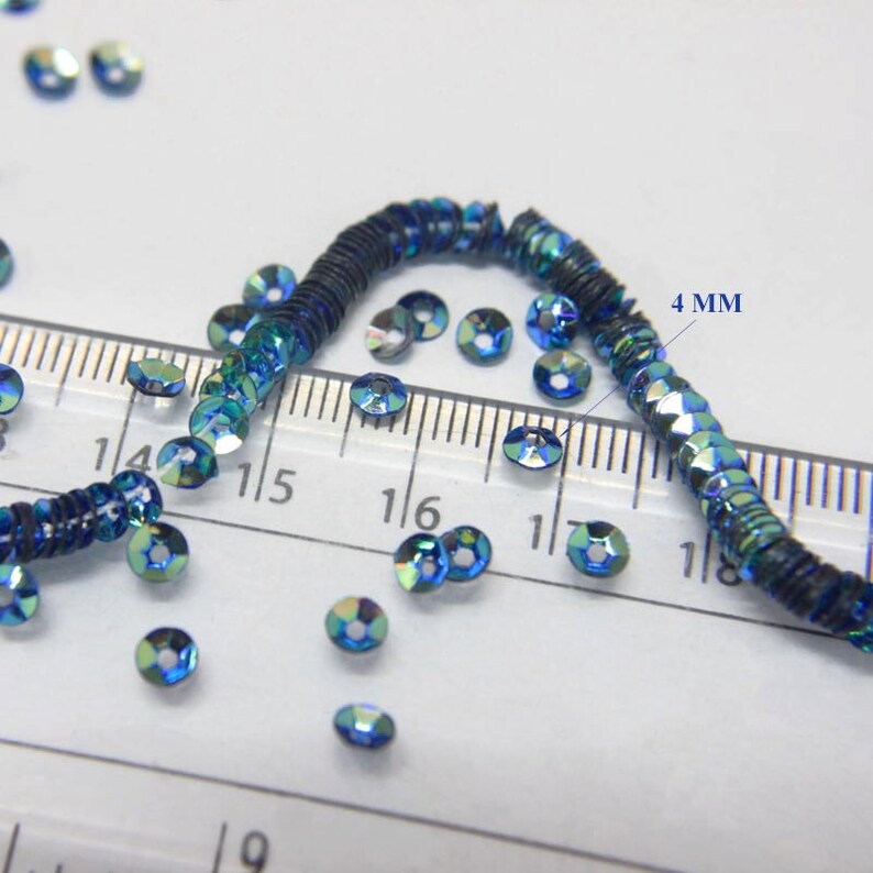 4MM Bowl Shape Sequins Strand 1300 Sequins/StringEMB2021 1 | Etsy
