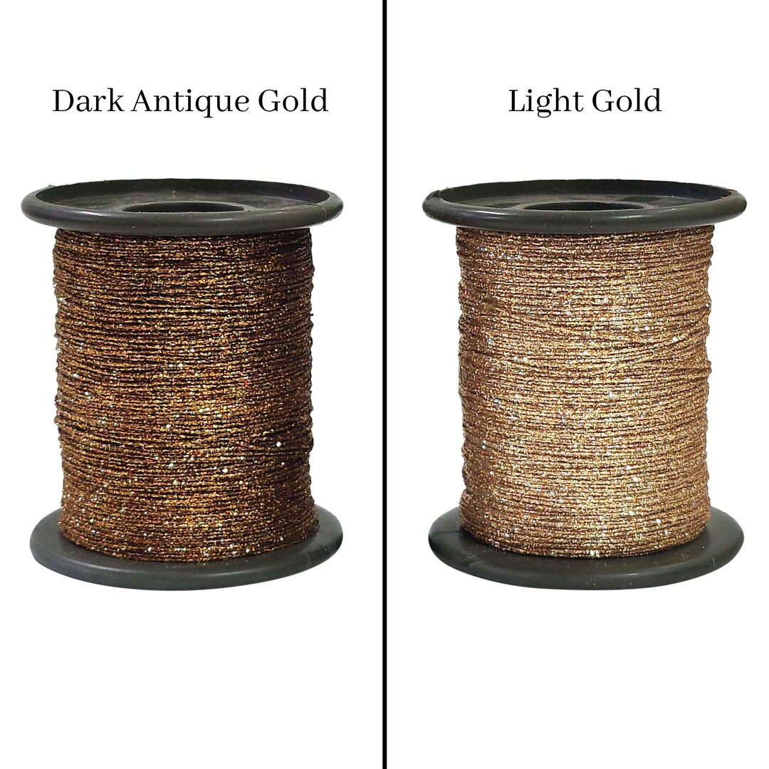 1 MM Thick Shinning Glitter Embroidery Thread/dori for Craft, Sewing ...