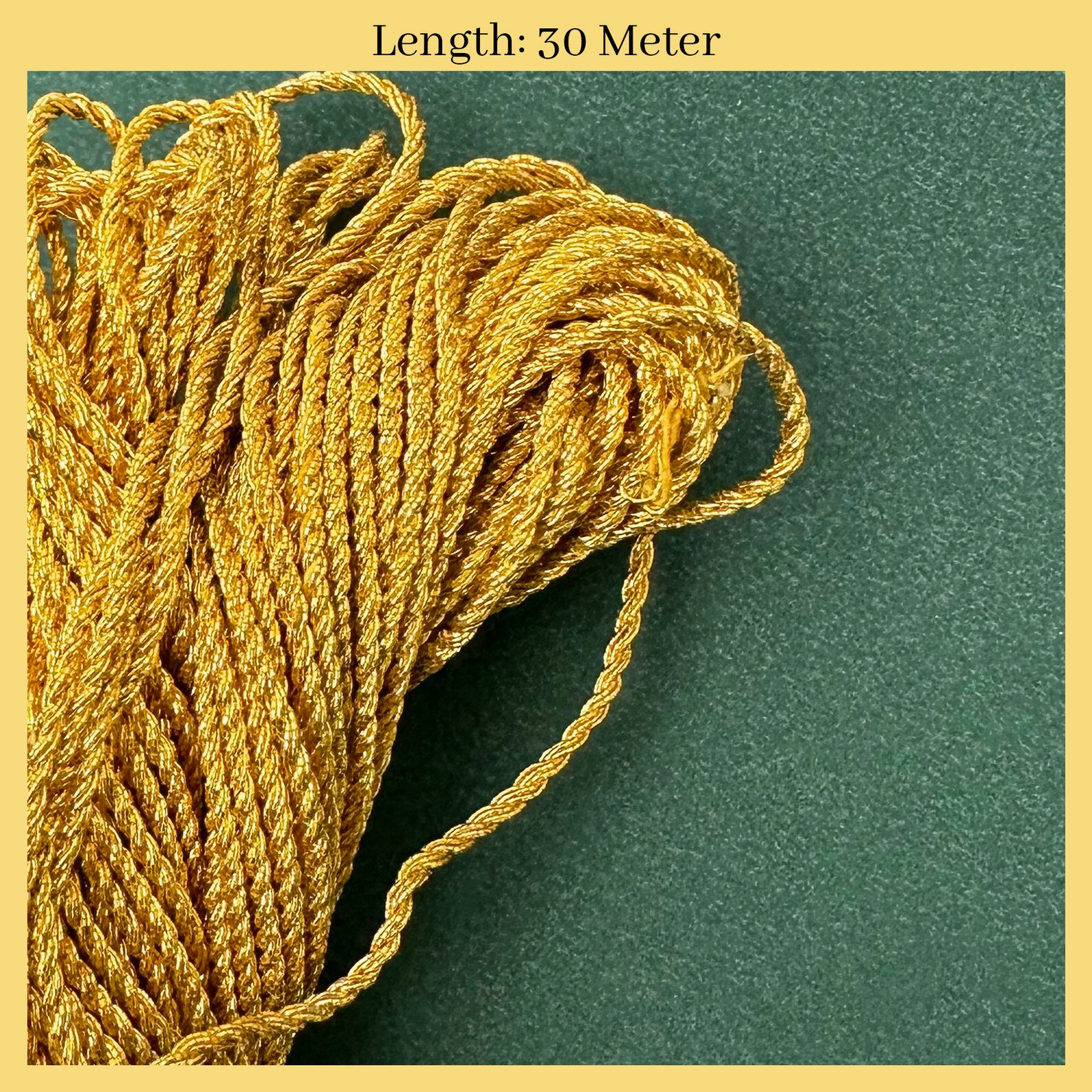 1 MM Thick Metallic Zari Threads for Jewlery Making, Bracelet Making ...