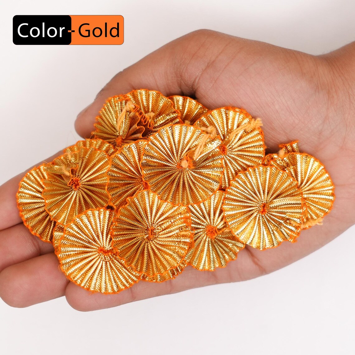 100 Pieces, Gota Flowers in Gold Colour-embgf4509 - Etsy