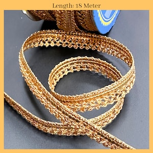 Zari Lace With Shining Sequence Sitara Lace for Sewing, Crafts, Dress ...