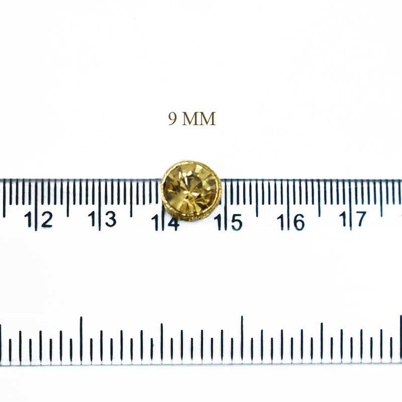 9MM Light Colorado Topaz Color Round Shape Kundan Stones - Etsy