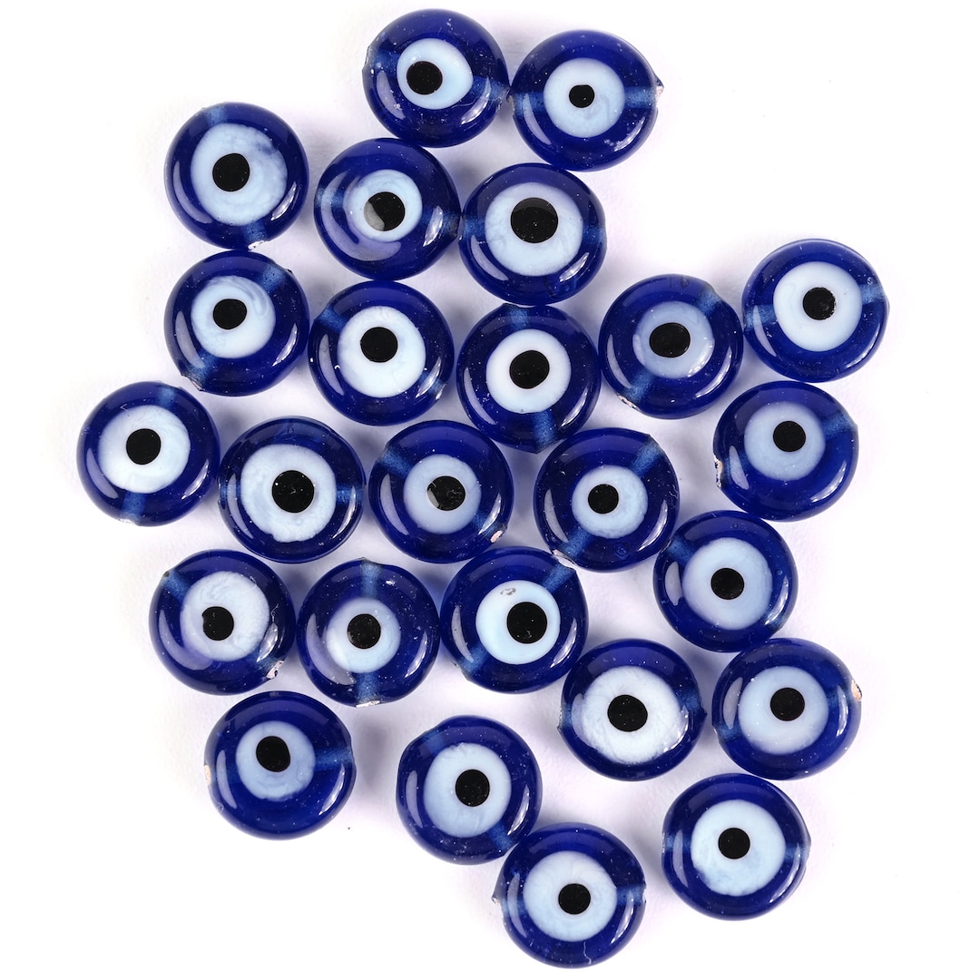 Round Shaped Evil Eye Beads Charm Beads for Craft, Jewlery Making ...