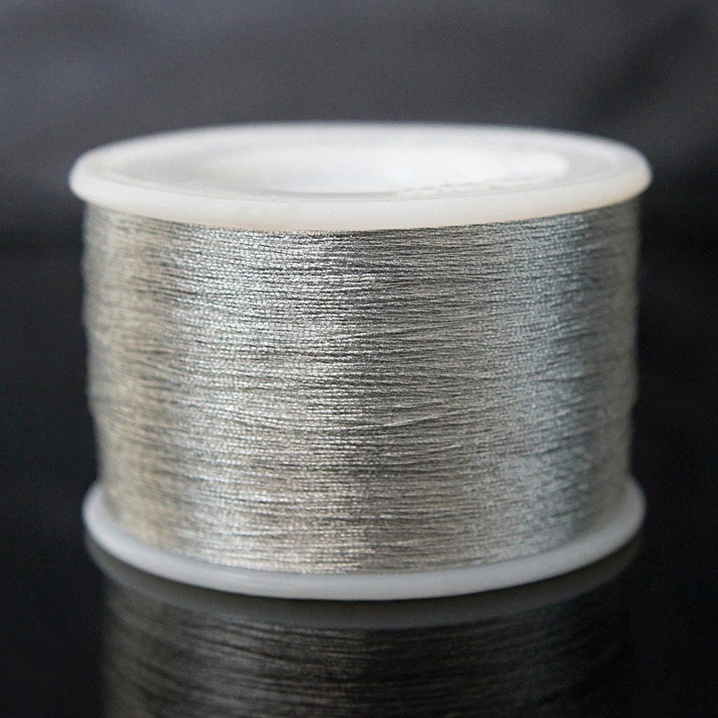 Zari Thread 3ply Twisted Metallic Floss Yarn Hand Machine Embroidery ...