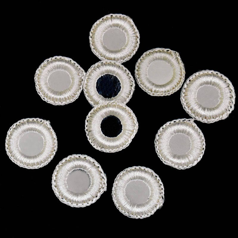 100 Pieces 18MM Cream Crochet Thread Rings With Metallic - Etsy