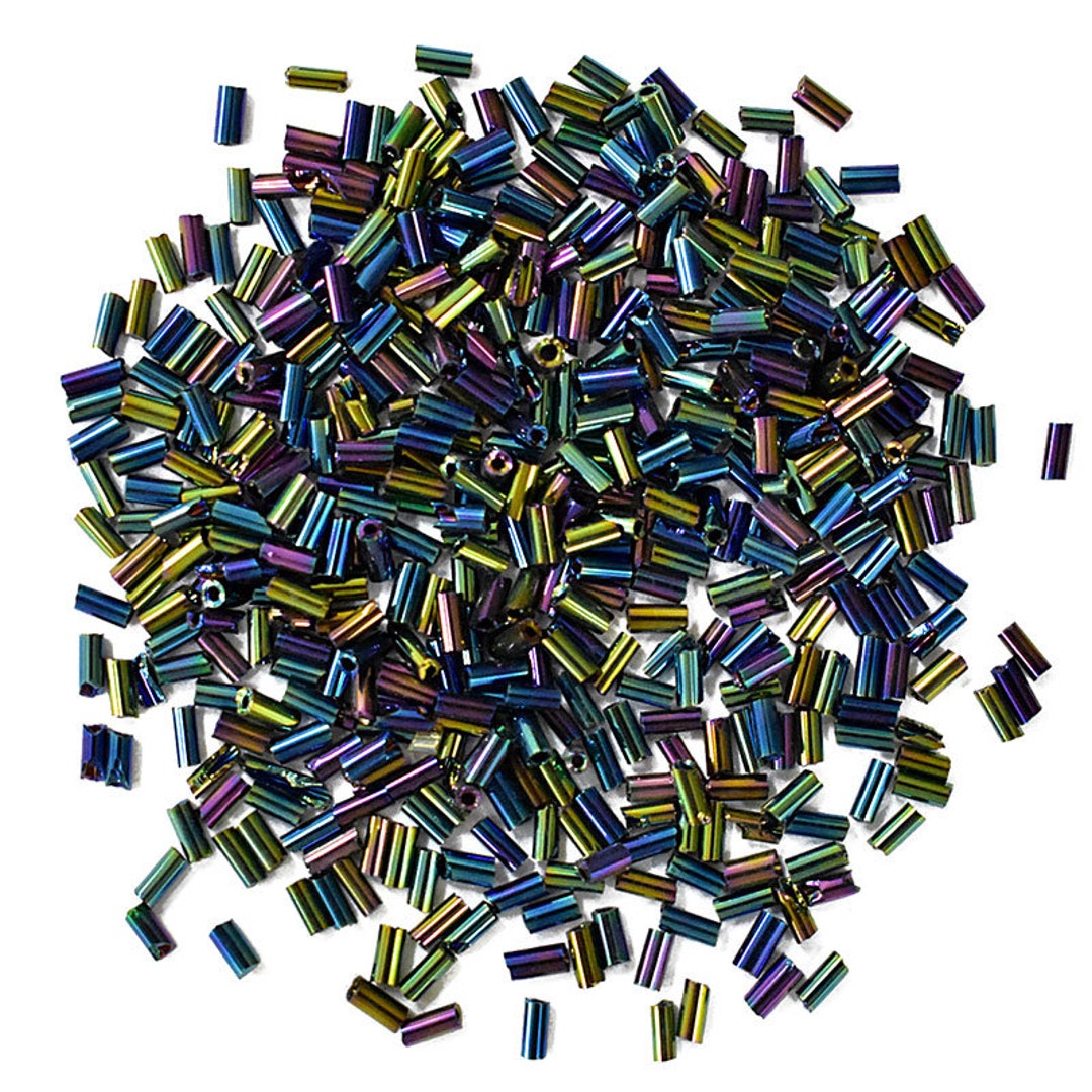 Glass Bugle Beads,fringe Bugle Beads,long Cylindrical Tube Bugle Bead ...