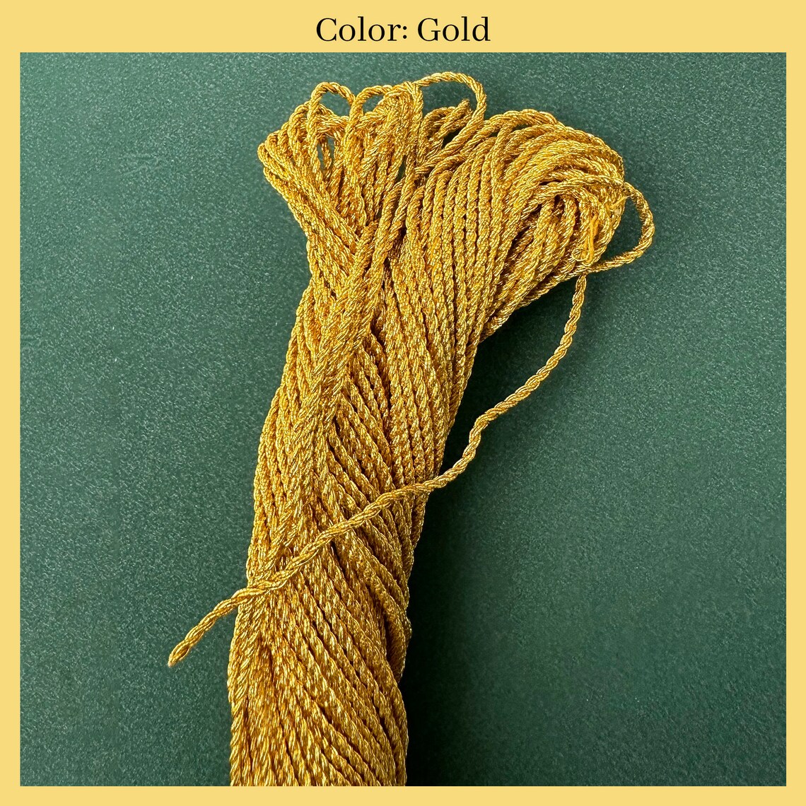 1 MM Thick Metallic Zari Threads for Jewlery Making, Bracelet Making ...