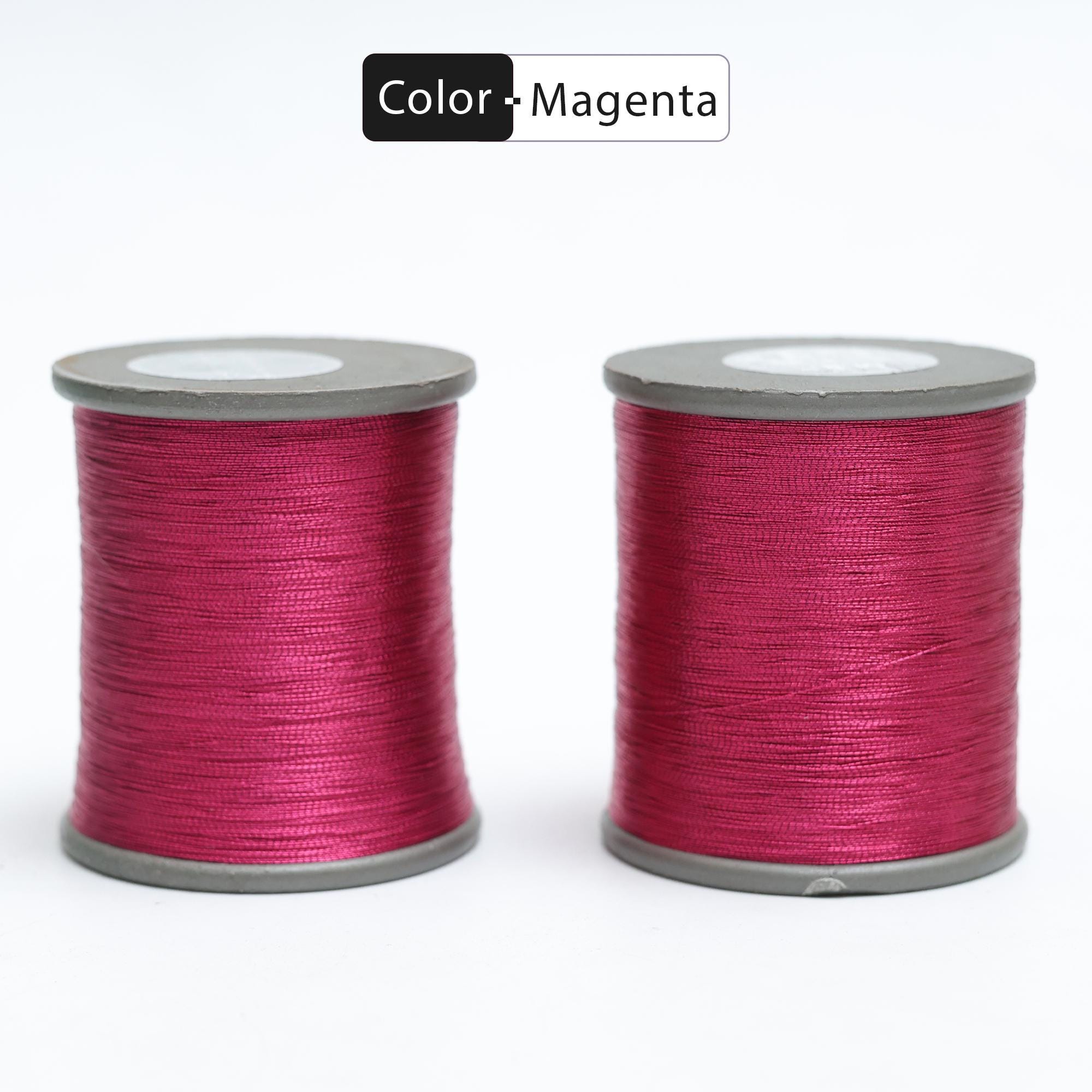 Zari Thread Metallic Floss Yarn Hand Machine Embroidery Artwork Sewing ...