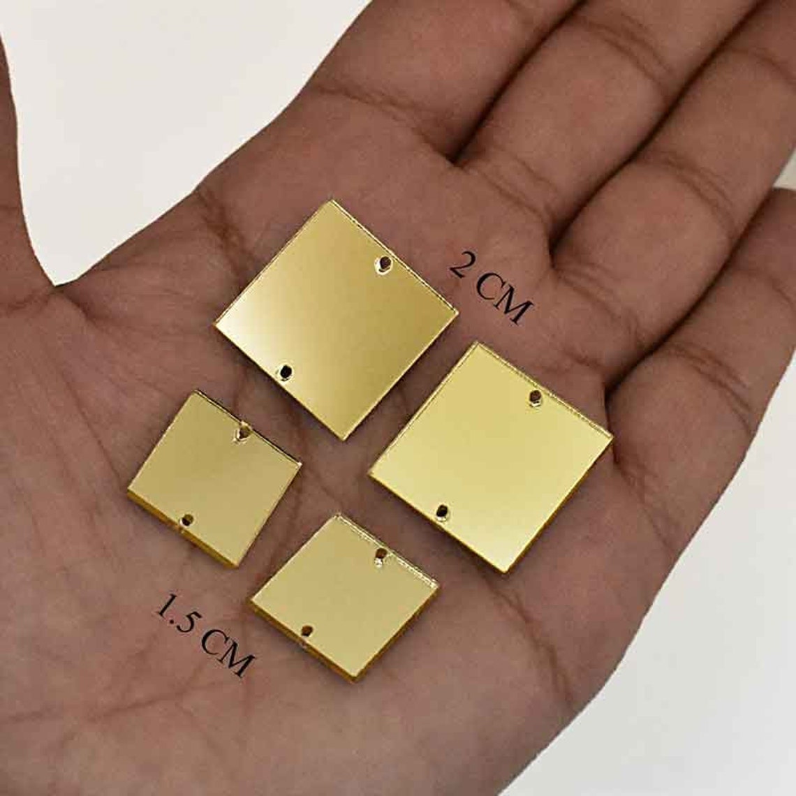 Sew On Acrylic Mirrors in square shapelaser cut acrylic | Etsy