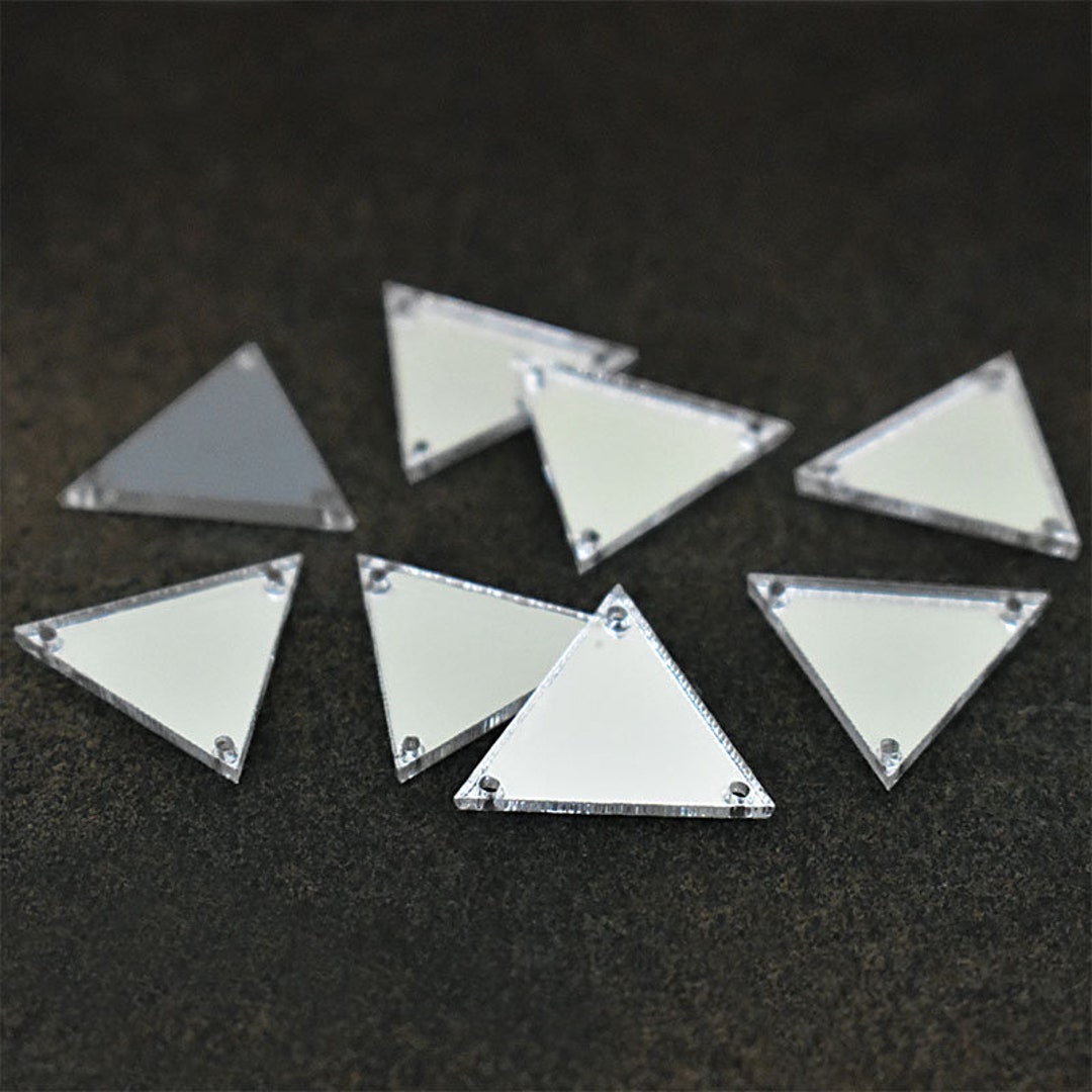 Sew on Acrylic Mirrors in Triangle Shape,laser Cut Acrylic Mirror ...