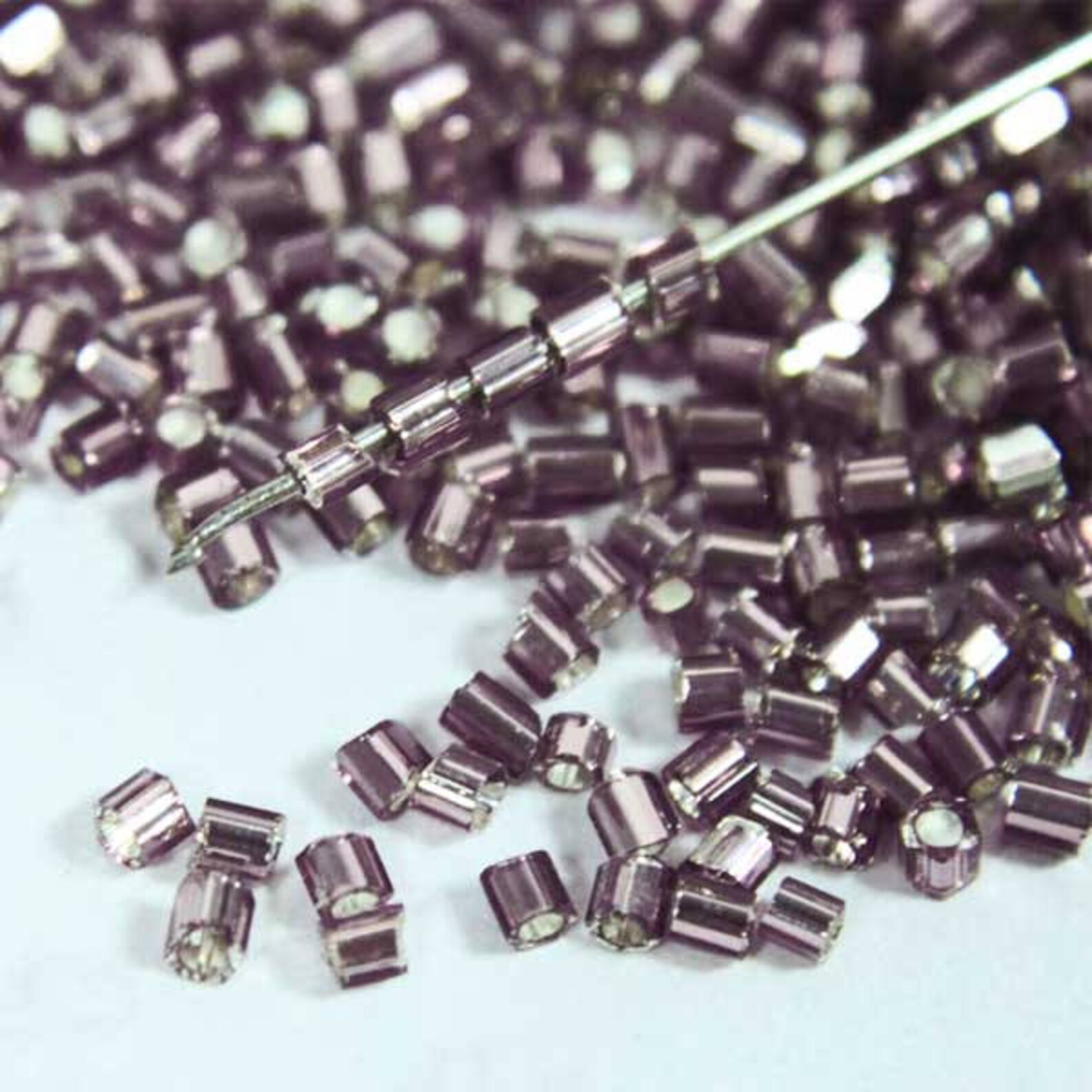 Hex Cut Glass 15/0 Hexagon Cut Seed Beads Loose Spacer Beads for ...