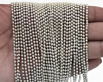 Colorful Ball Chain 1.5mm Beaded Chain Chain Necklace for - Etsy