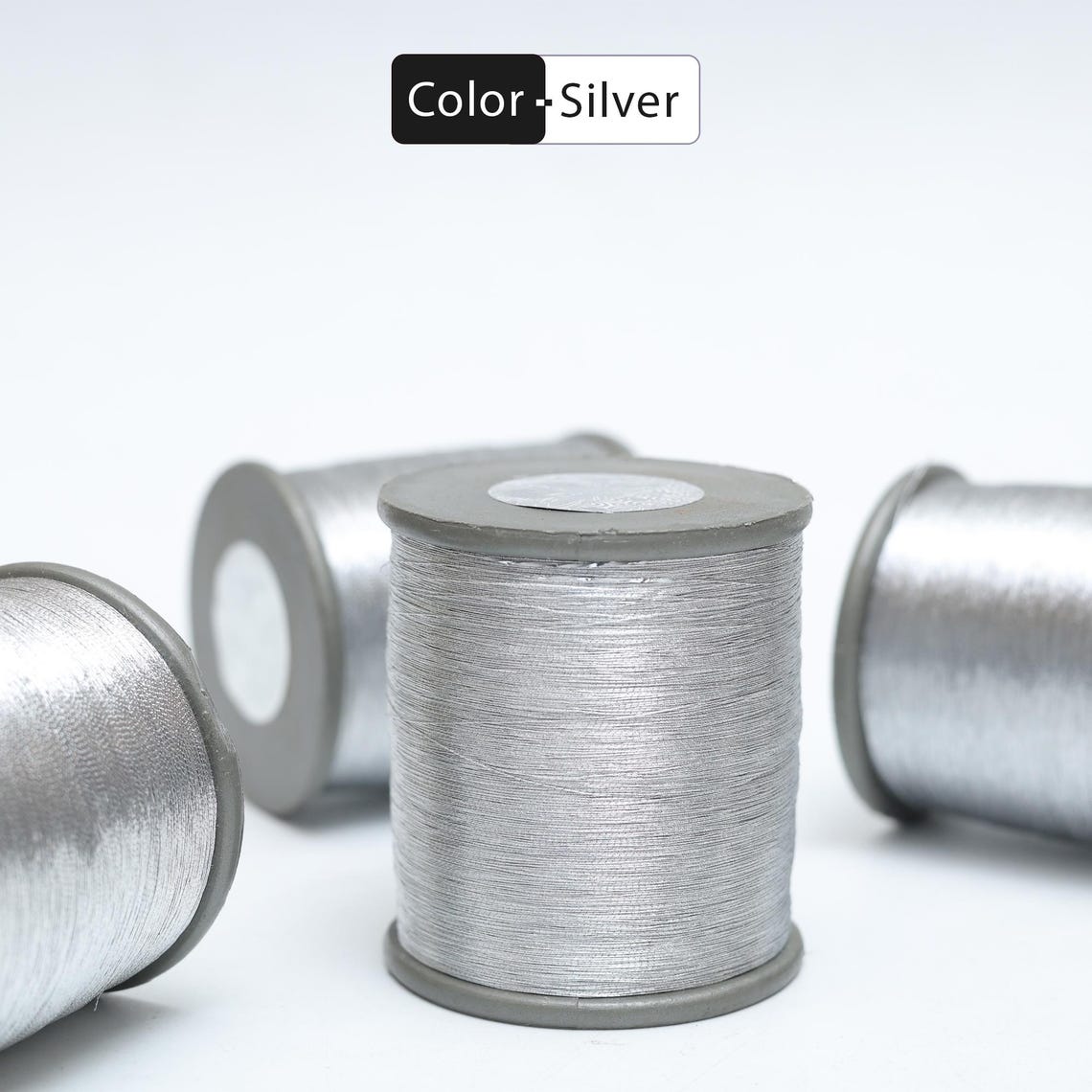 Zari Thread Metallic Floss Yarn Hand Machine Embroidery Artwork Sewing ...