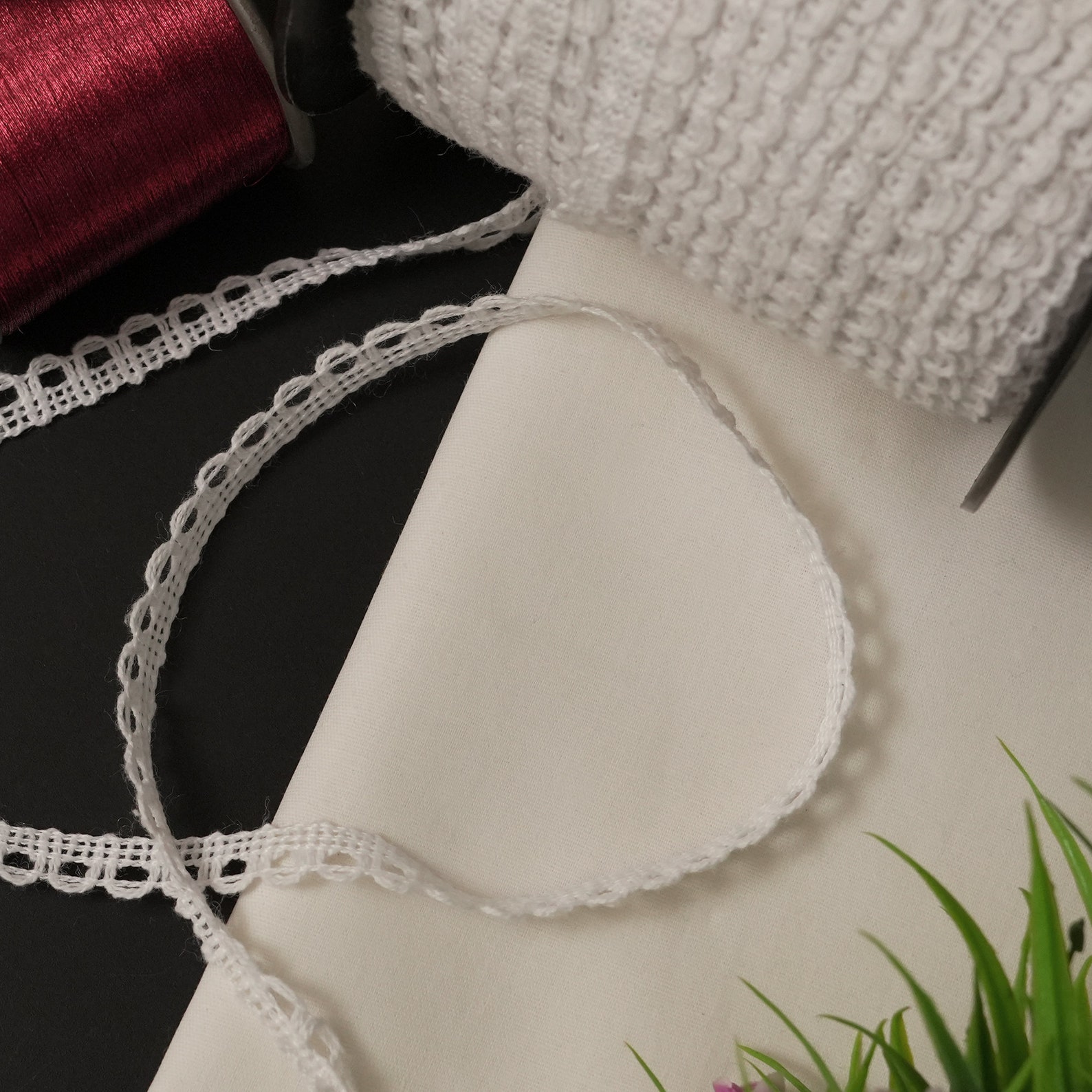 Floral Cotton Lace Ribbon for Sewing, Decorative Sewing Lace, Craft ...
