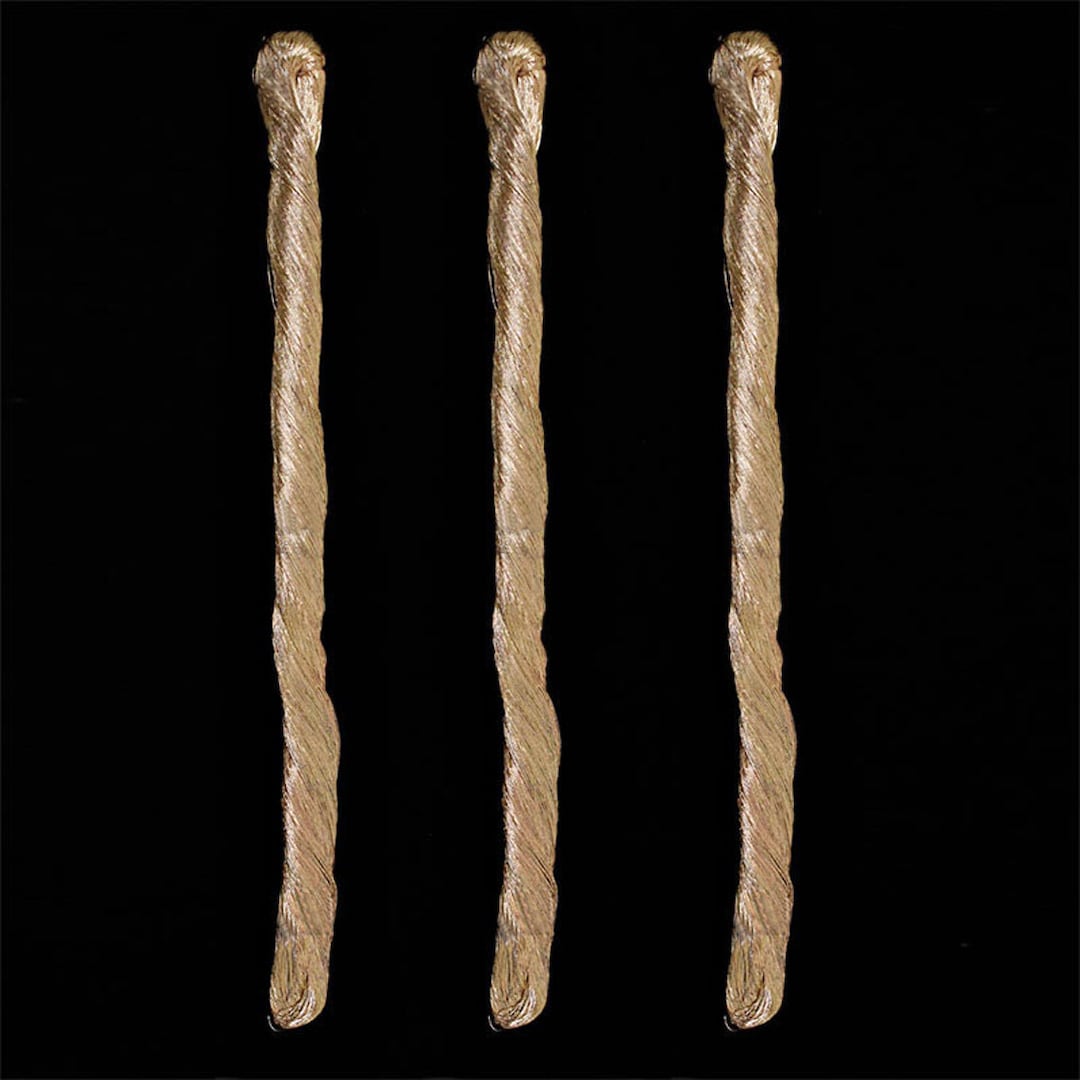 Imitation Zari Threads / Bright Gold Metal Thread /japanese Vintage ...