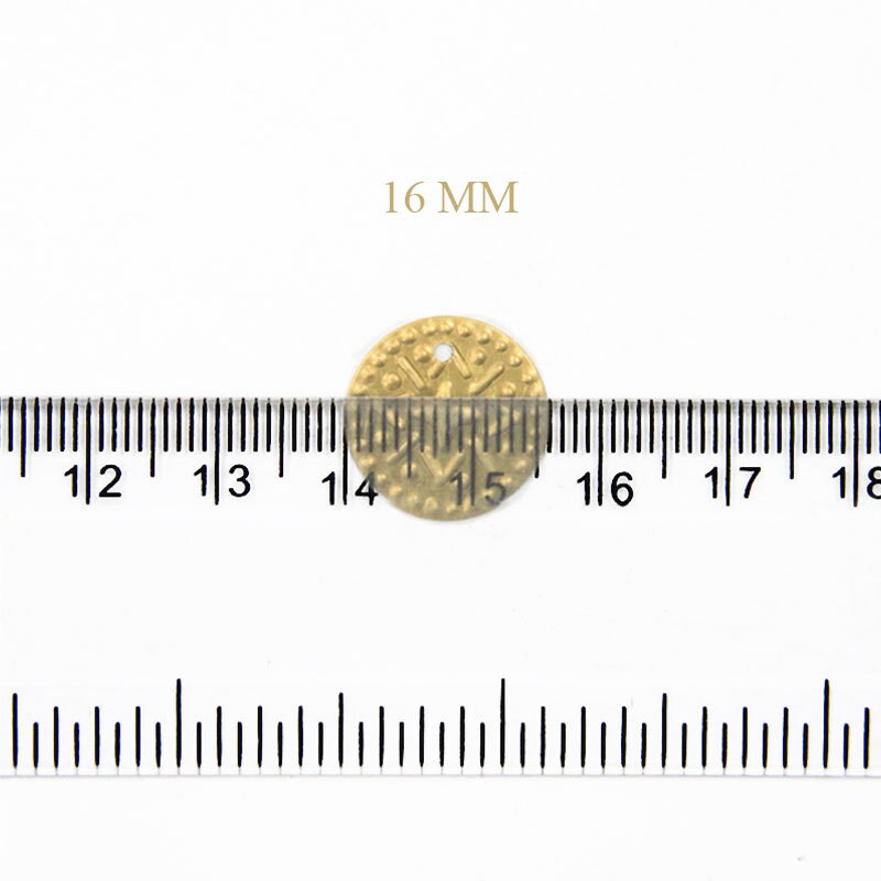 16MM Coin Shape Top-hole Antique Gold Sequins /loose Sequins/coin Shape ...