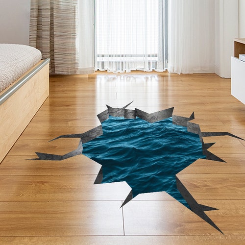 3d Floor Sea Decal the Flooring Ocean Hole Sticker Decor for - Etsy
