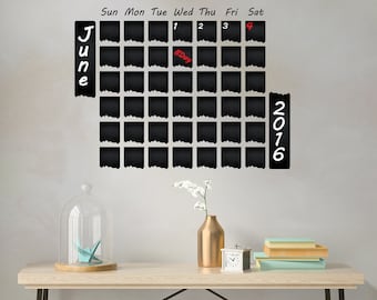 Chalkboard Wall Planner Blackboard Kitchen Sticker Black | Etsy