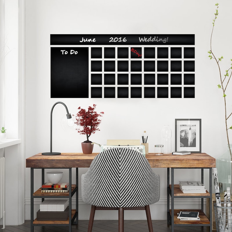 Chalkboard Calendar - Etsy
