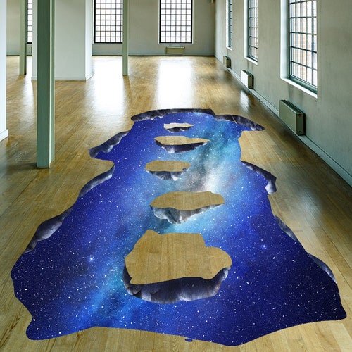 3d Space Bridge Floor Vinyl Decal Bathroom Living Room - Etsy