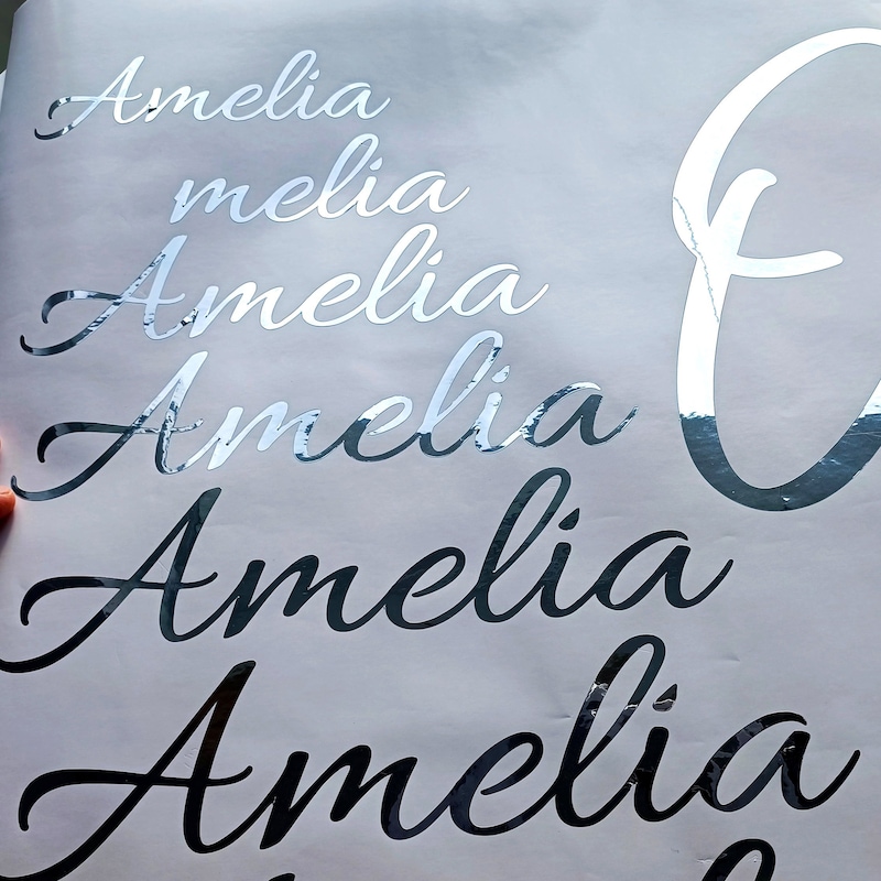 Vinyl Name Sticker - Etsy