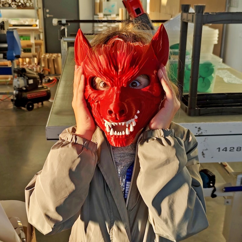 Werewolf Cosplay Mask | 3D Printed Horror Mask | Halloween Costume Mask ...