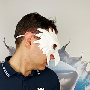 Bird Mask | Feathered Raven Cosplay Mask | Halloween Costume Mask | 3D ...