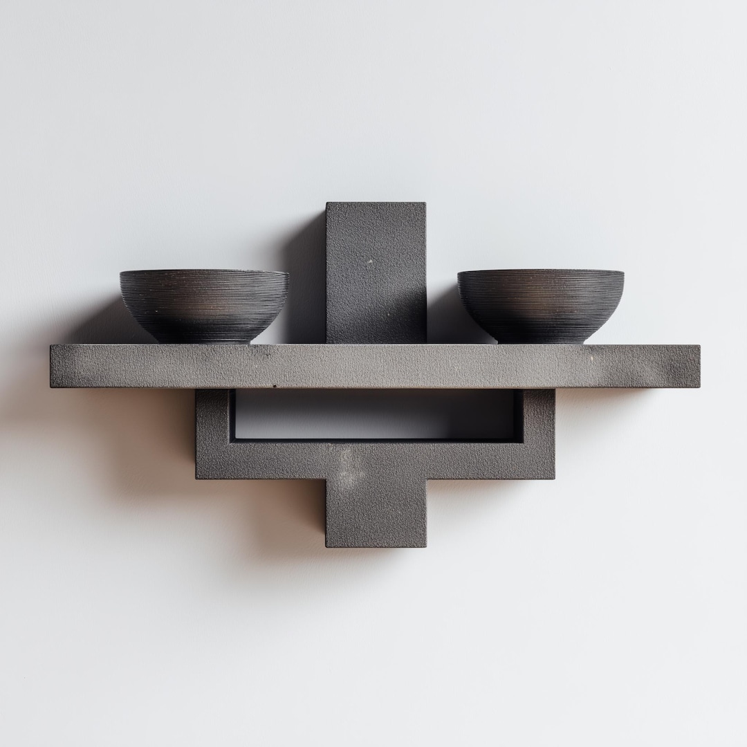 3D Printed Libra Zodiac Wall Shelf | Scales Inspired Floating Ledge ...