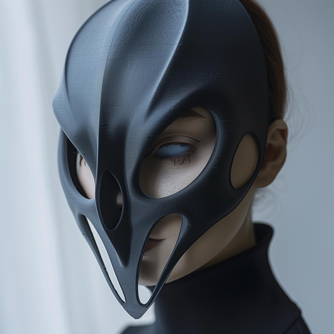 3D Printed Futuristic Mask | Gothic Sci-fi Cosplay Mask | Modern ...