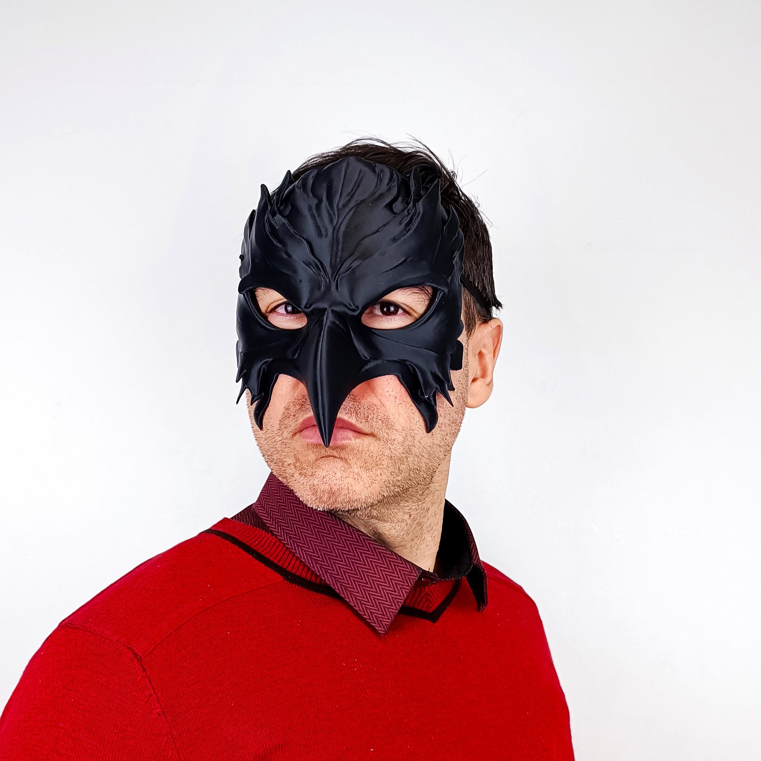 3D Printed Raven Mask | Gothic Bird Warrior Mask | Plague Doctor ...