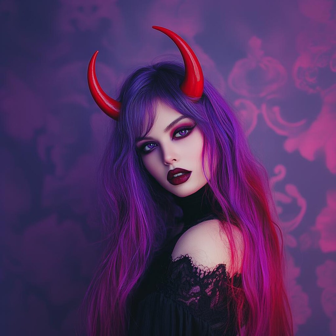 Demon Horns Headpiece | 3D Printed Cosplay Horns | Gothic Costume ...