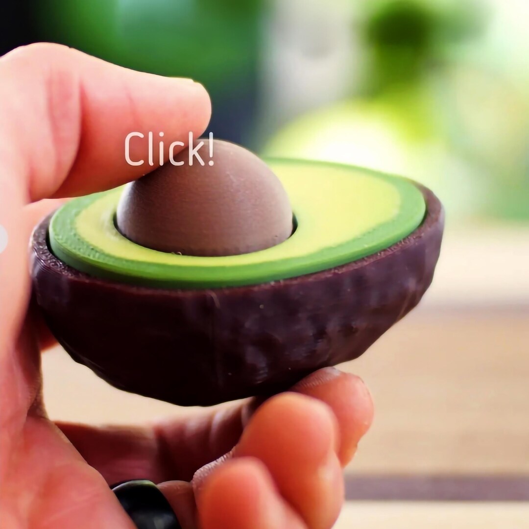 Avocado Clicker Fidget Toy Stress Relief Gadget Fun Avocado Design ...
