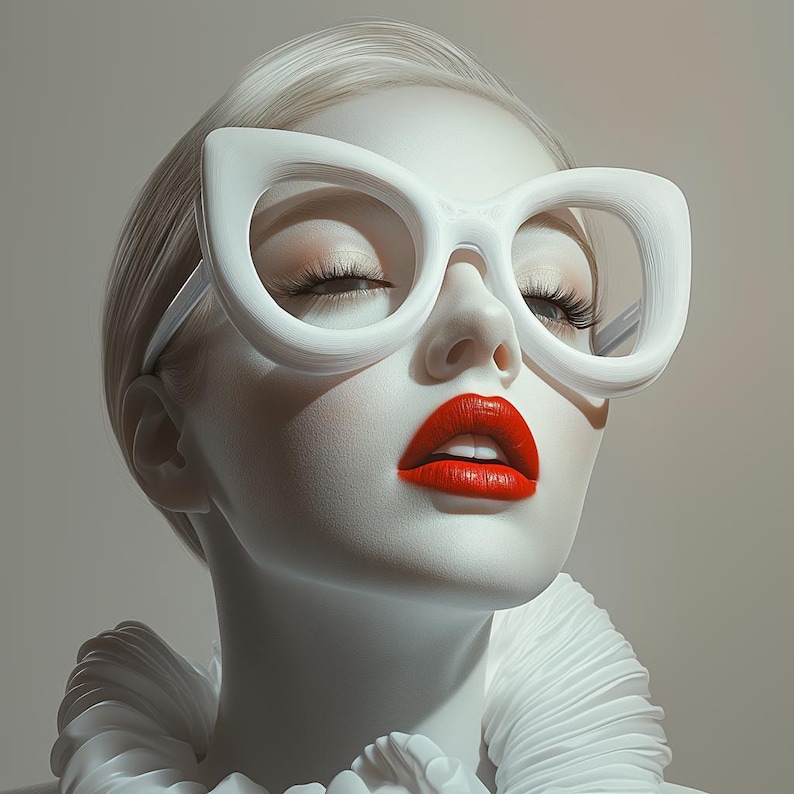 3D Printed Fashion Glasses | Oversized Statement Frames | Cat Eye ...