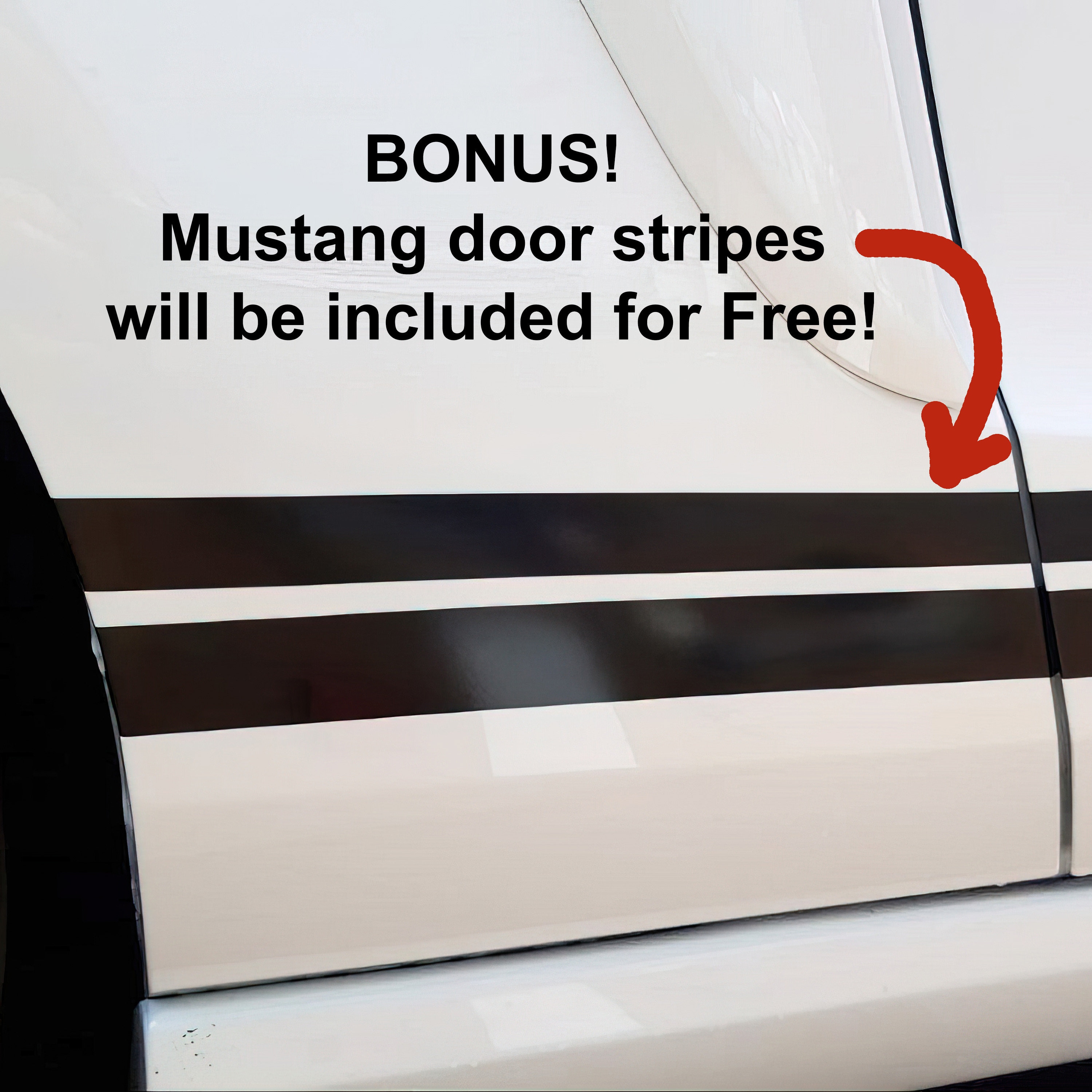 Racing Stripes Car Stickers - Auto Vinyl Decals RT - Full Vehicle Body ...
