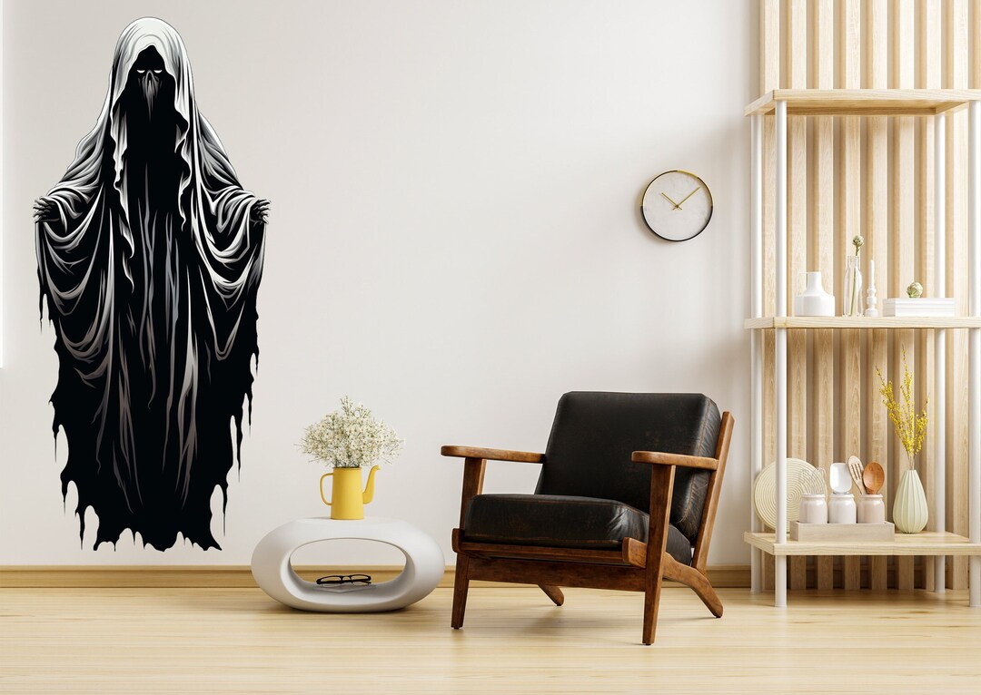 Halloween Haunting Ghoul Wall Art Decal - Shadow Human Monster Sticker ...