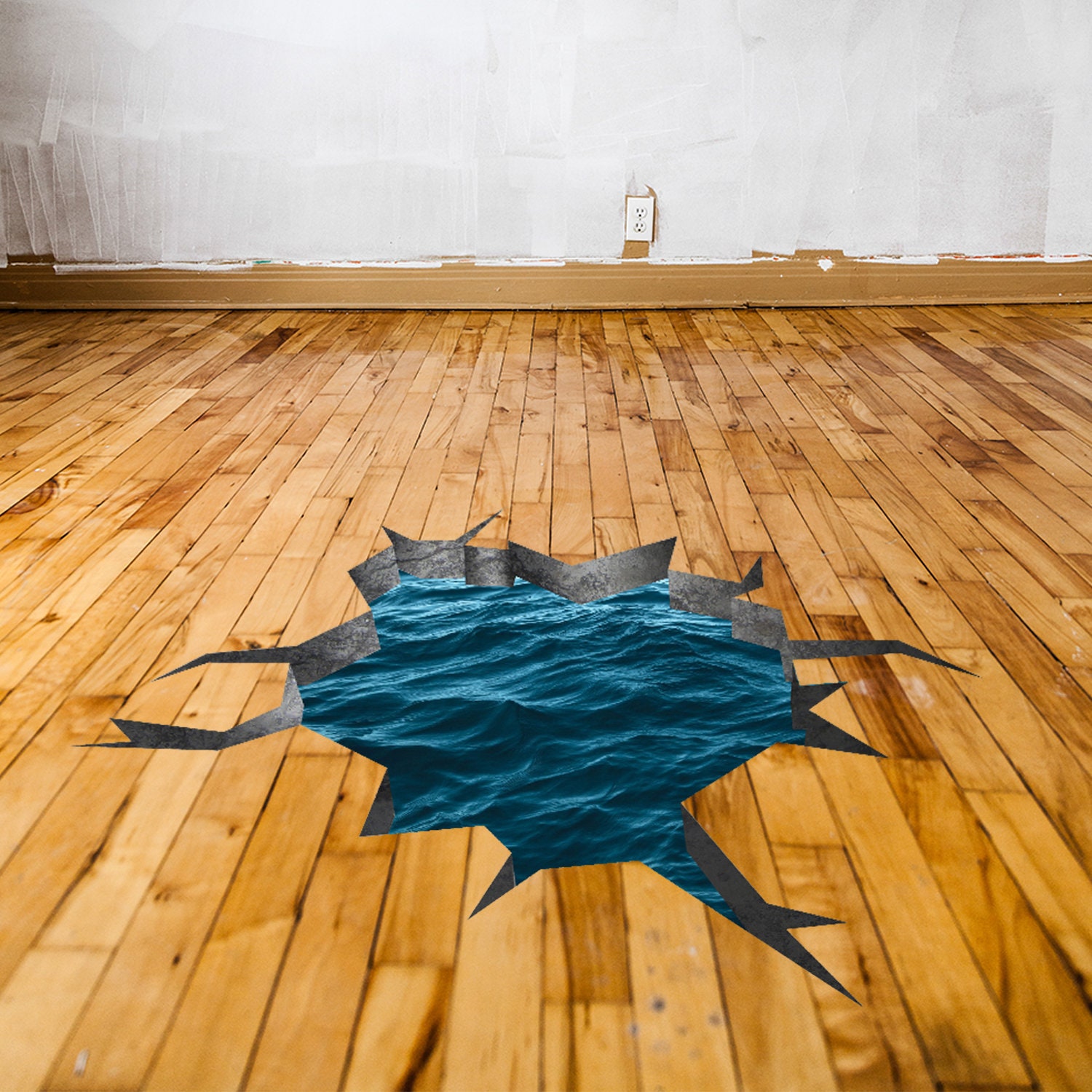 3d Floor Sea Decal the Flooring Ocean Hole Sticker Decor for - Etsy