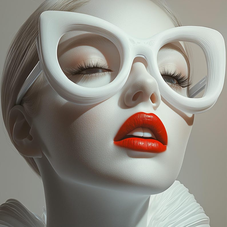 3D Printed Fashion Glasses | Oversized Statement Frames | Cat Eye ...