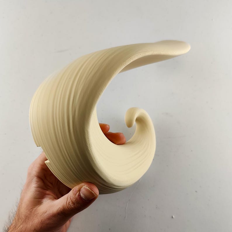 Wave-inspired 3D Printed Floating Shelf | Modern Wall Art Shelf ...