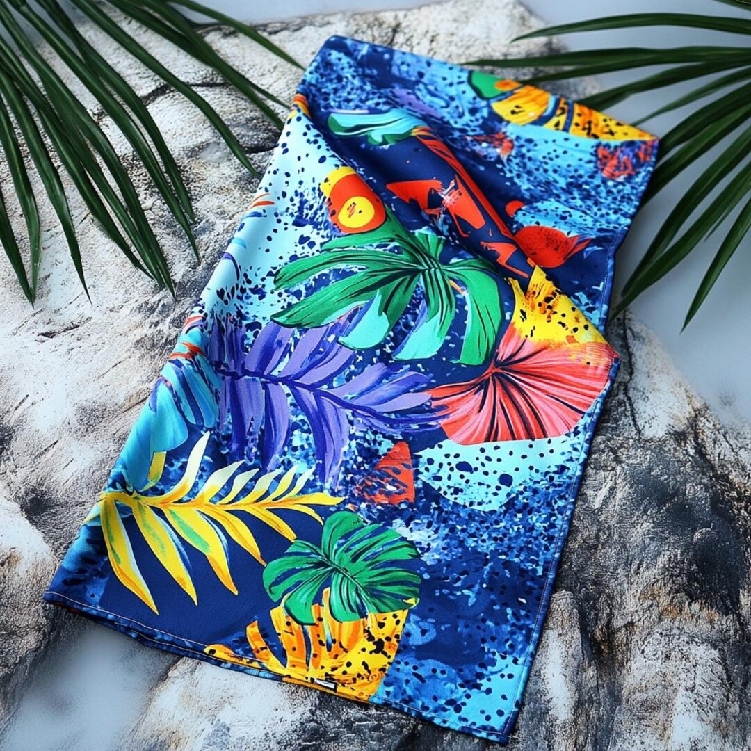 Custom Printed Bath Towel Personalized Bathroom Towel Vibrant ...